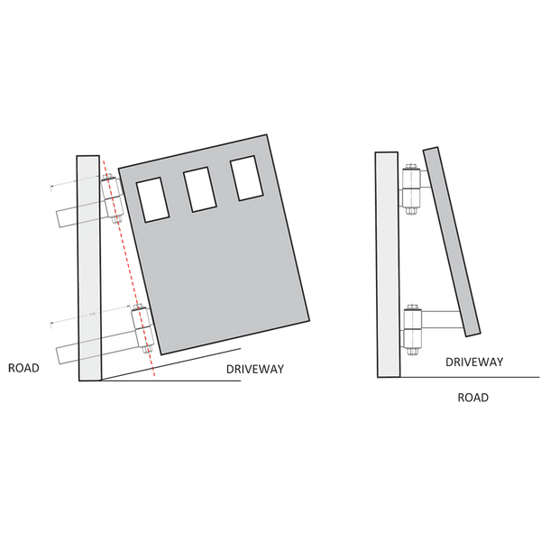 The BadAss Uphill Hinge Set CI3975 - Shut It
